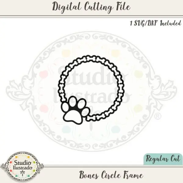 Bones Circle Frame – Studio Ilustrado