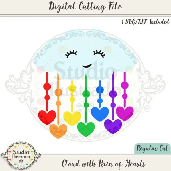 Cloud with Rain of Hearts – Studio Ilustrado