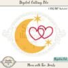 Moon with Two Hearts - Studio Ilustrado