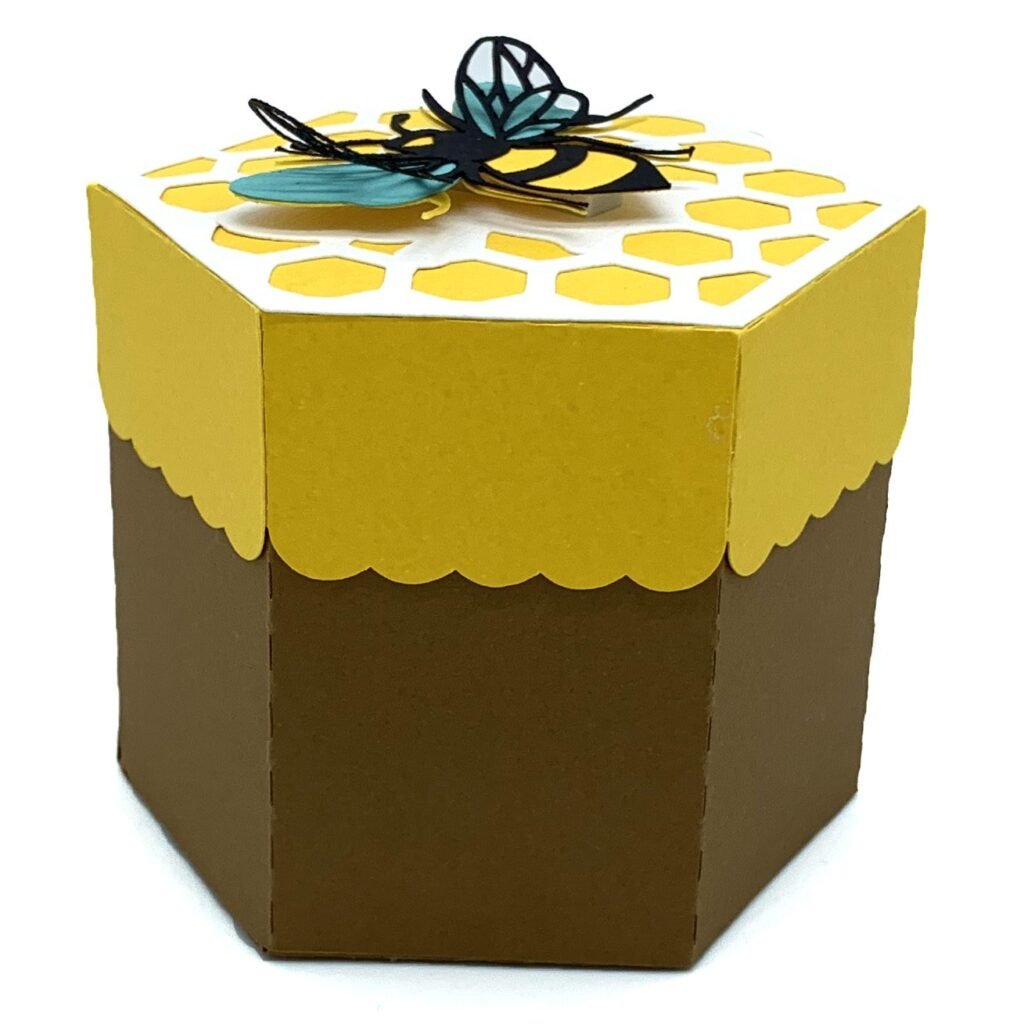 Bee Hexagonal Box - 3D - Arquivos de Recorte | Studio Ilustr