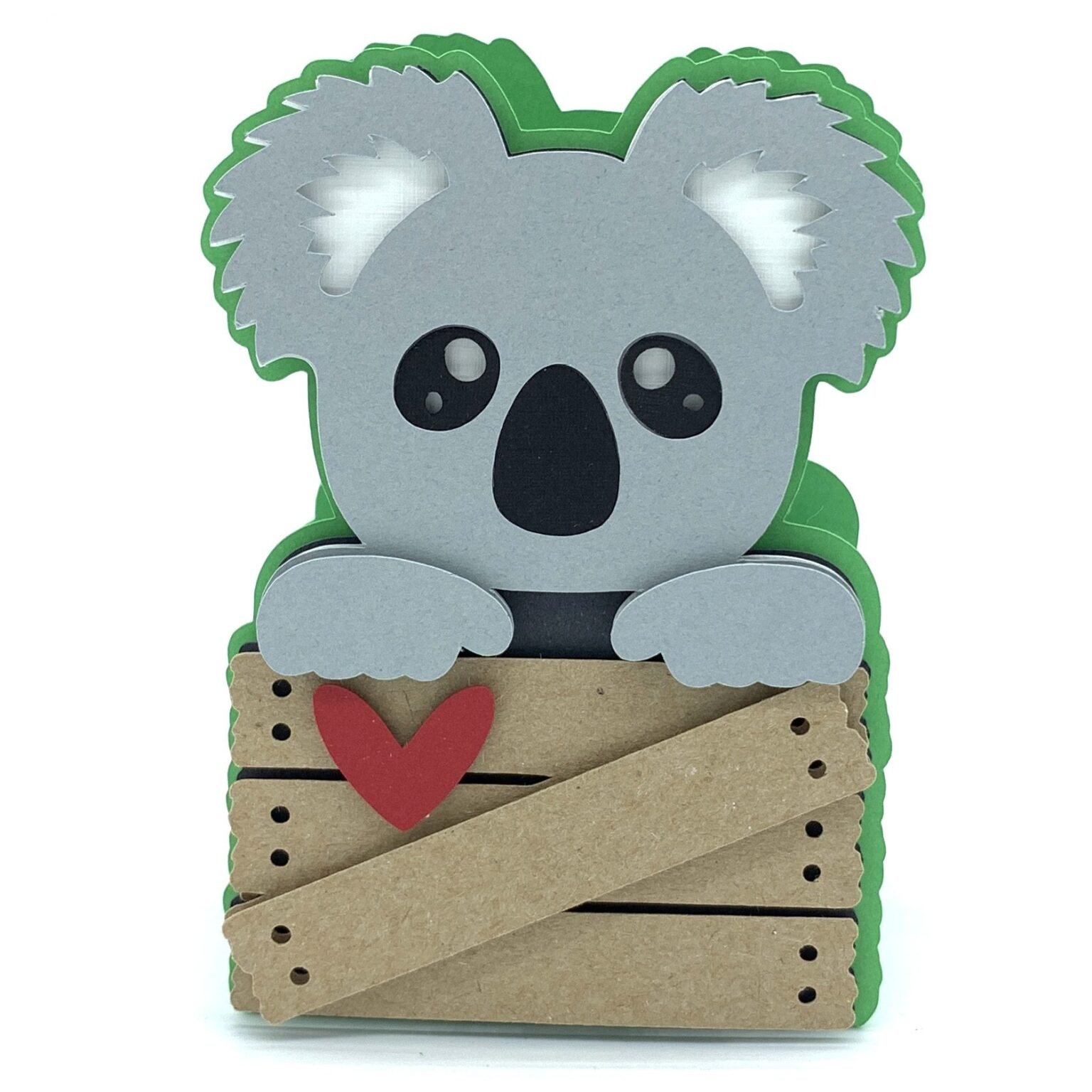 Koala in the Box - 3D - Arquivos de Recorte | Studio Ilustra
