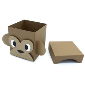 Monkey Box - 3D - Arquivos de Recorte | Studio Ilustrado