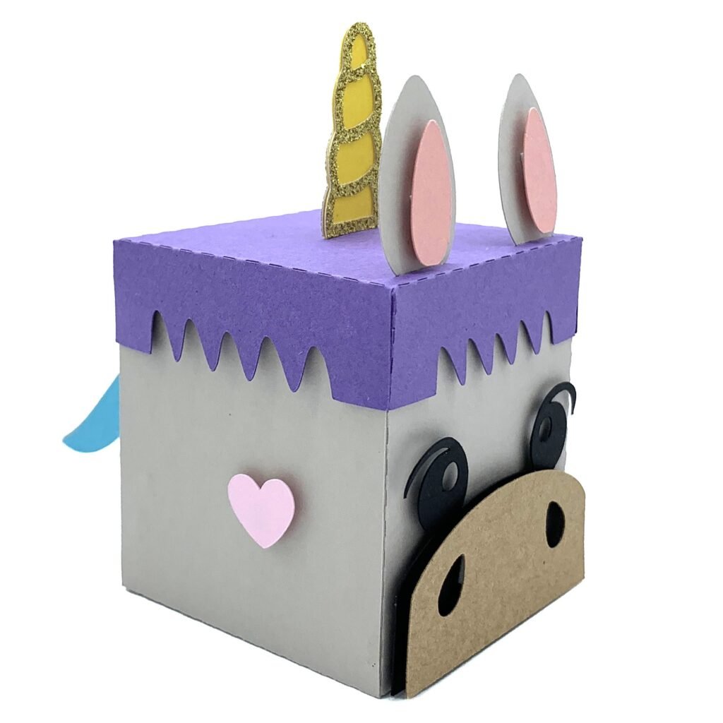 Unicorn Box - 3D - Arquivos de Recorte | Studio Ilustrado