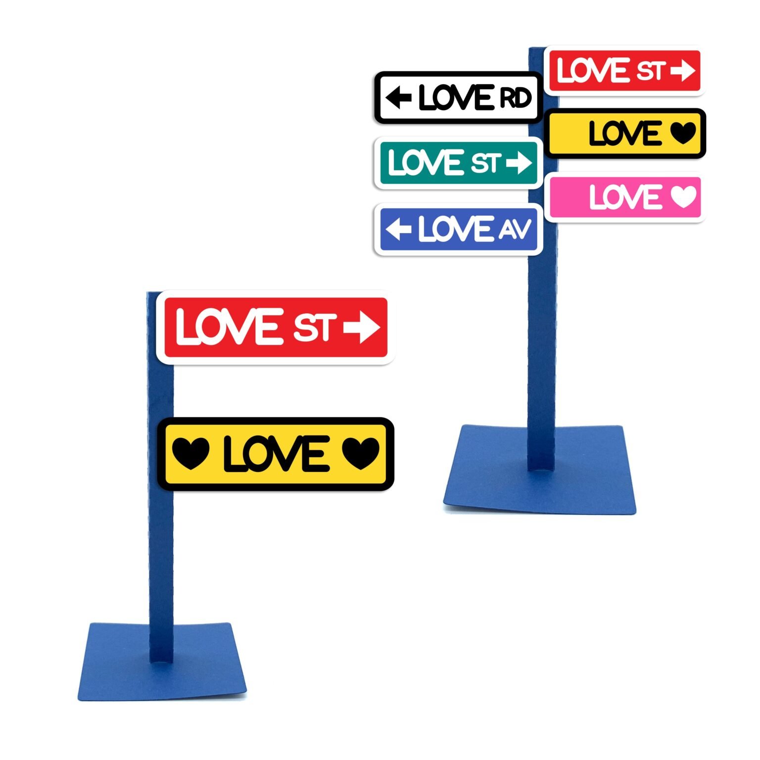 3D Love Signs 2 - 3D - Arquivos de Recorte | Studio Ilustrad