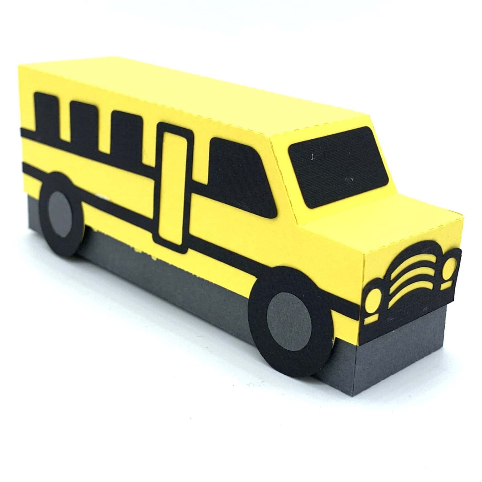 School Bus Box - 3D - Arquivos de Recorte | Studio Ilustrado